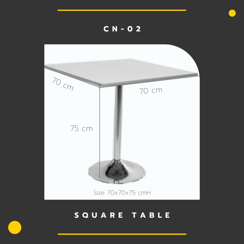 CN-02 Square Table – Exhibition Rental